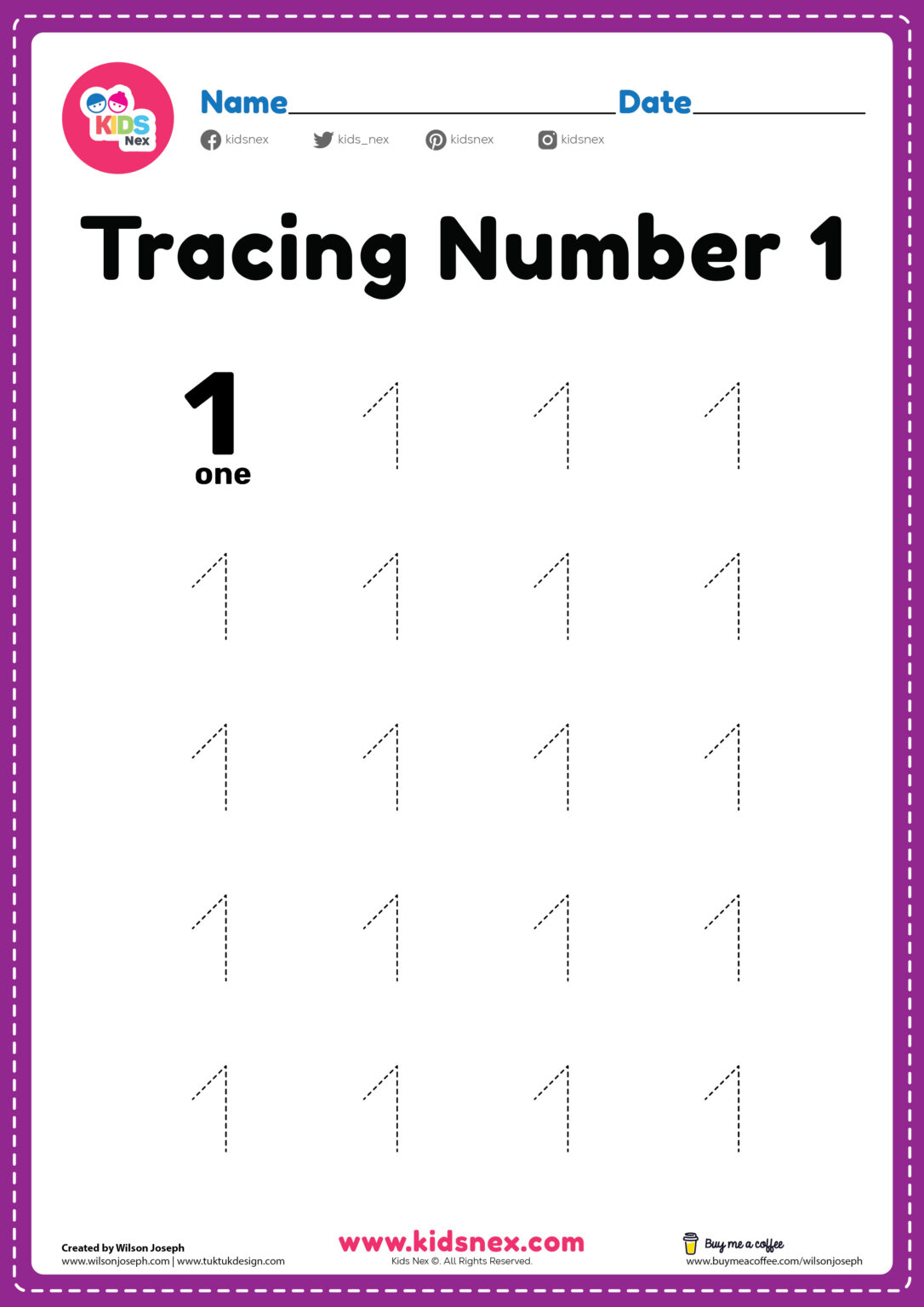 Free Printable Tracing Lines Worksheet | KidsNex
