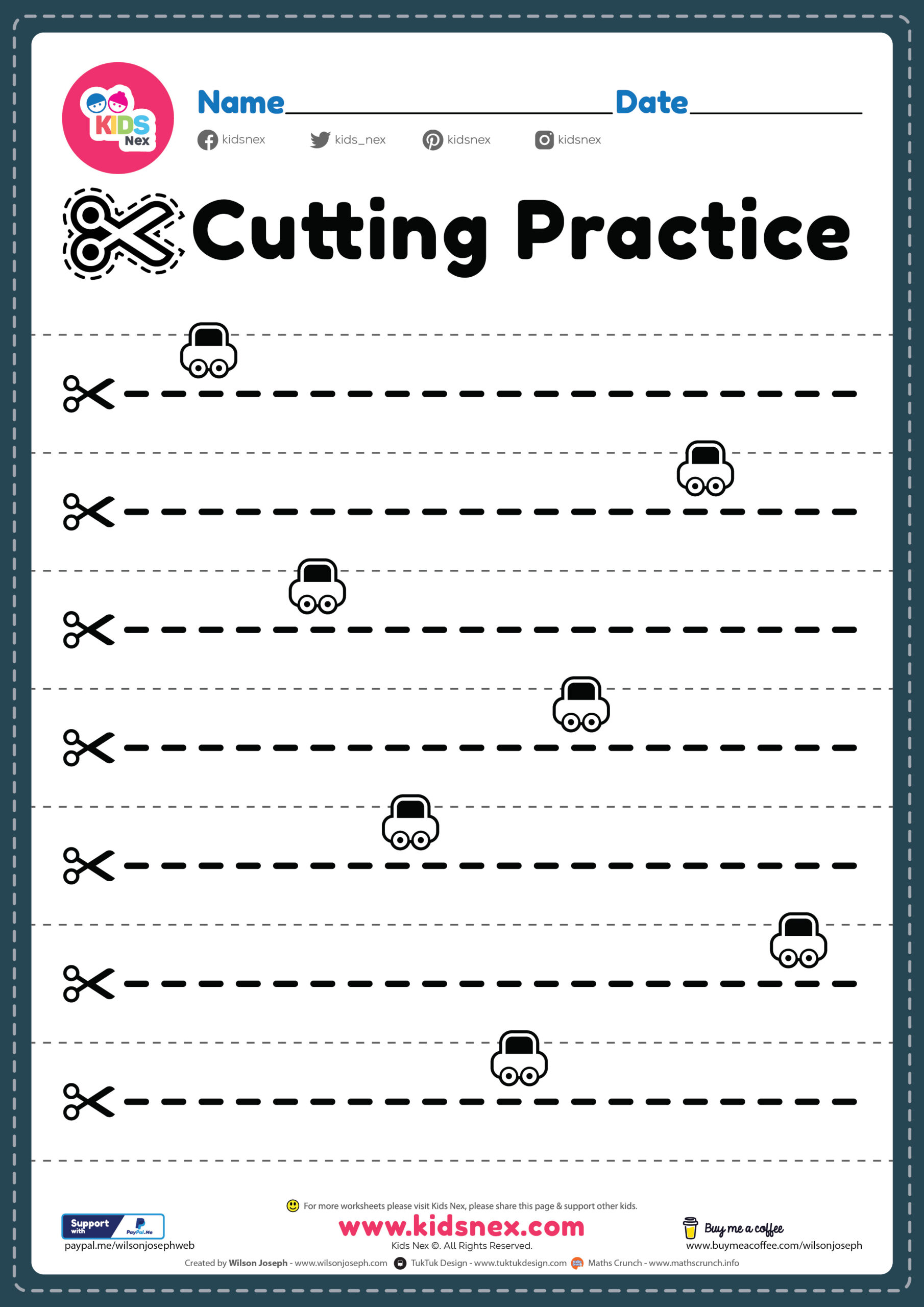 Printable Cutting Activities For Preschoolers Printable Cutting Activities For Preschoolers
