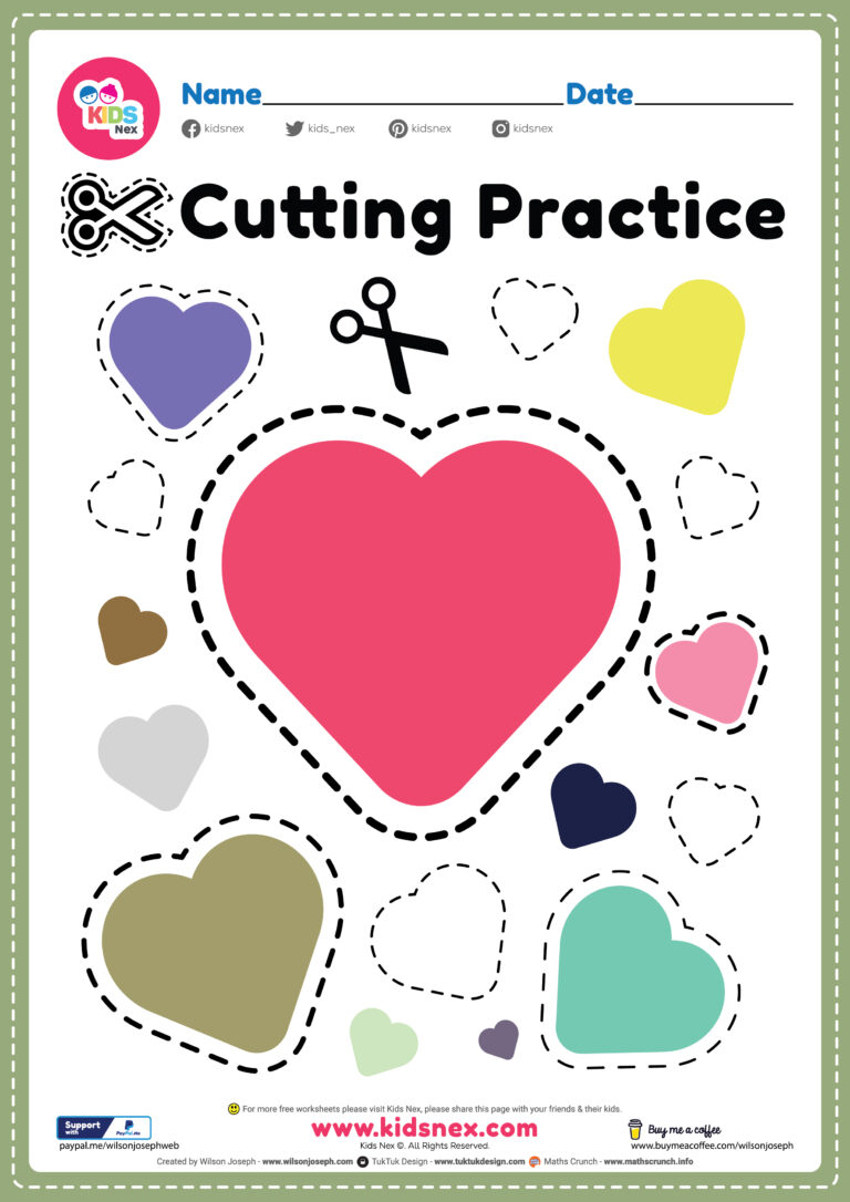 Pre K Cutting Activities - Free Printable PDF for Kids