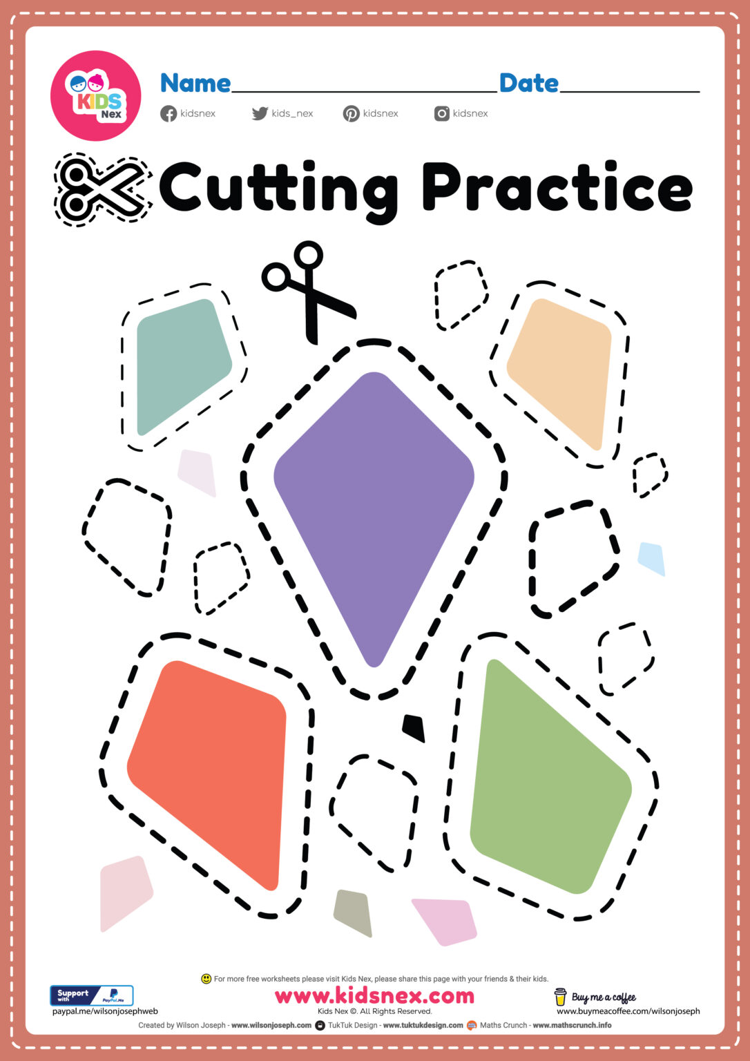 Cutting Skills Activities - Free Printable PDF for Kids